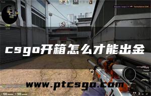csgo开箱怎么才能出金-PTCSGO开箱网导航